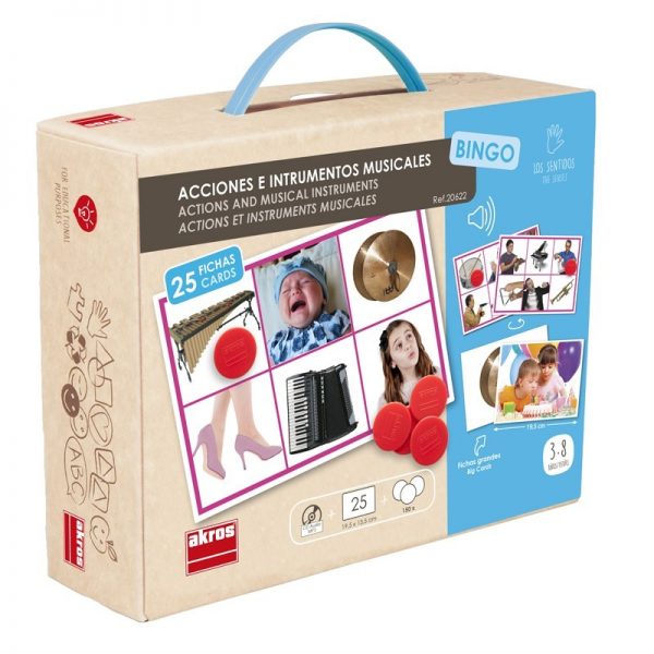 BINGO 25 INSTRUMENTOS MUSICALES + CD 20622 - Active Brain